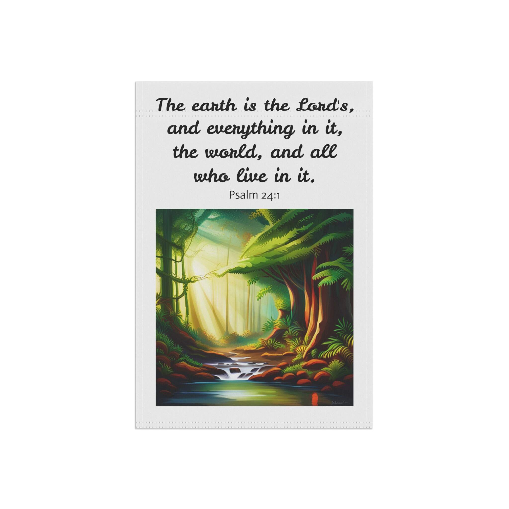 Biblical Inspiration Outdoor Garden Decoration the Earth is the Lord's ...