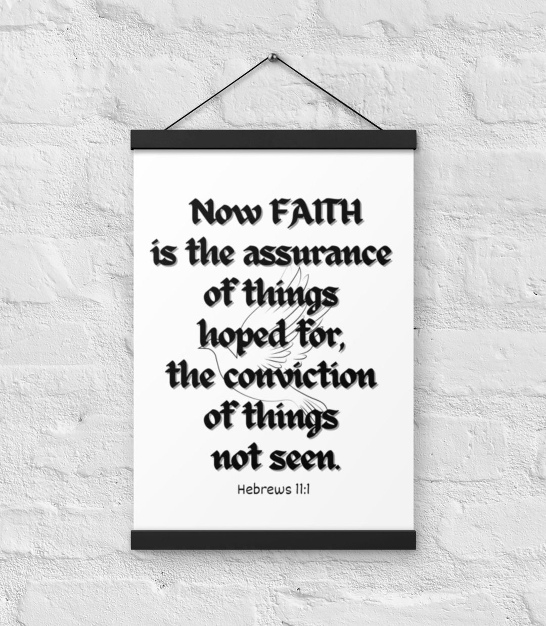 Faithful Perspective Matte Paper Poster With Hangers - Etsy