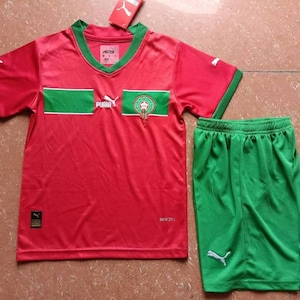 Morocco Football Shirt Jersey Top Kit 2022 World Cup Hakimi - Etsy