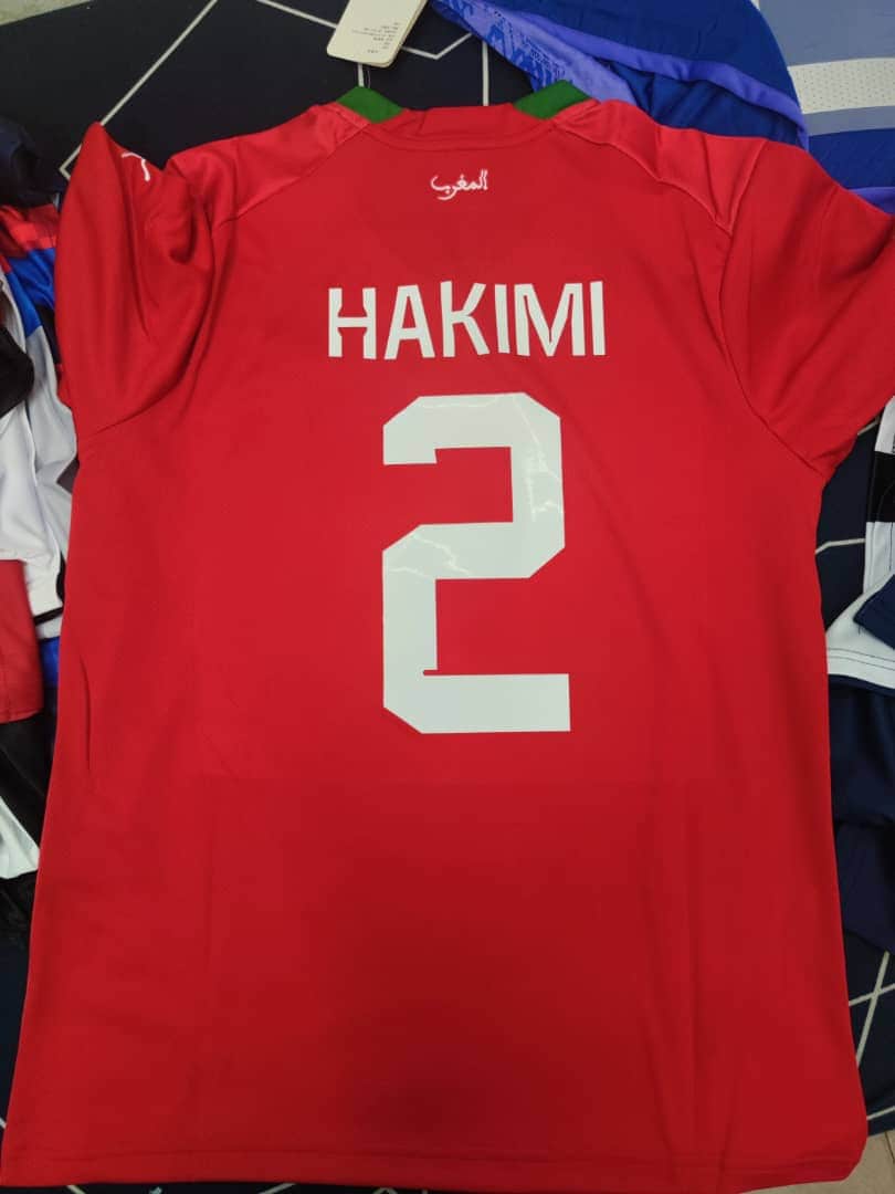 Morocco Football Shirt Jersey Top Kit 2022 World Cup Hakimi - Etsy UK