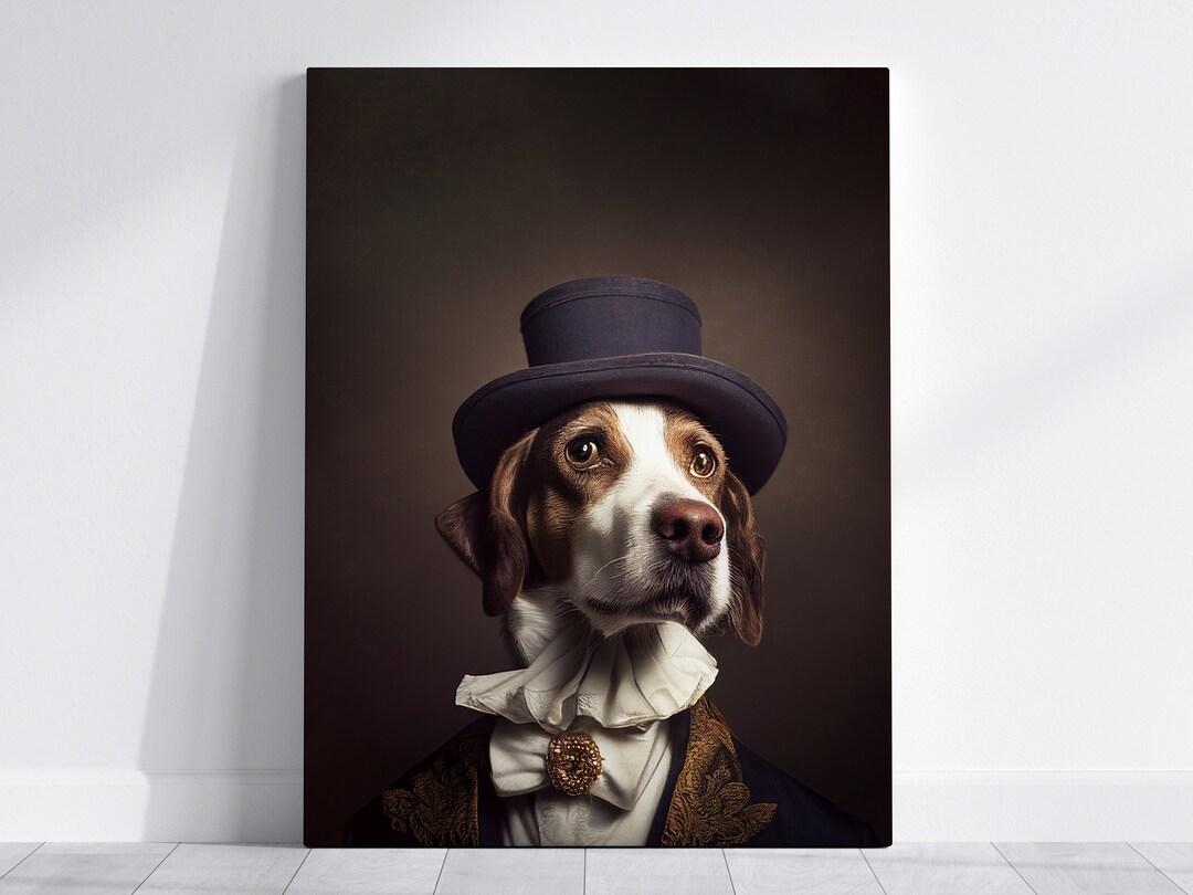 Animal Portrait Dog Otto Old Masters AI Art AI - Etsy
