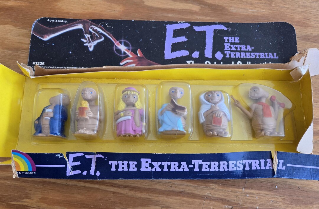Vintage E.T. Figurines Set - Etsy