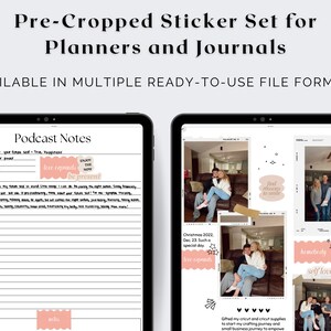 Digital Stickers Goodnotes Aesthetic, Pink Digital Planner Stickers ...