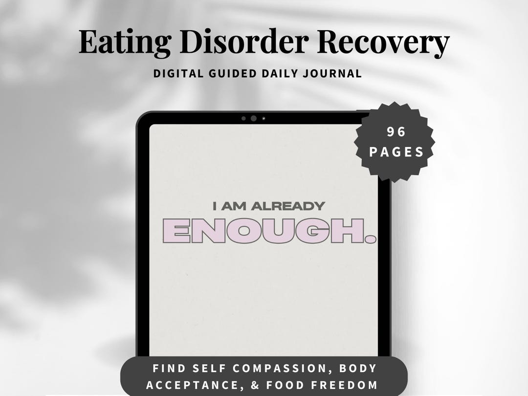 Eating Disorder Recovery Therapy Journal, Body Image, Body Dysmorphia ...