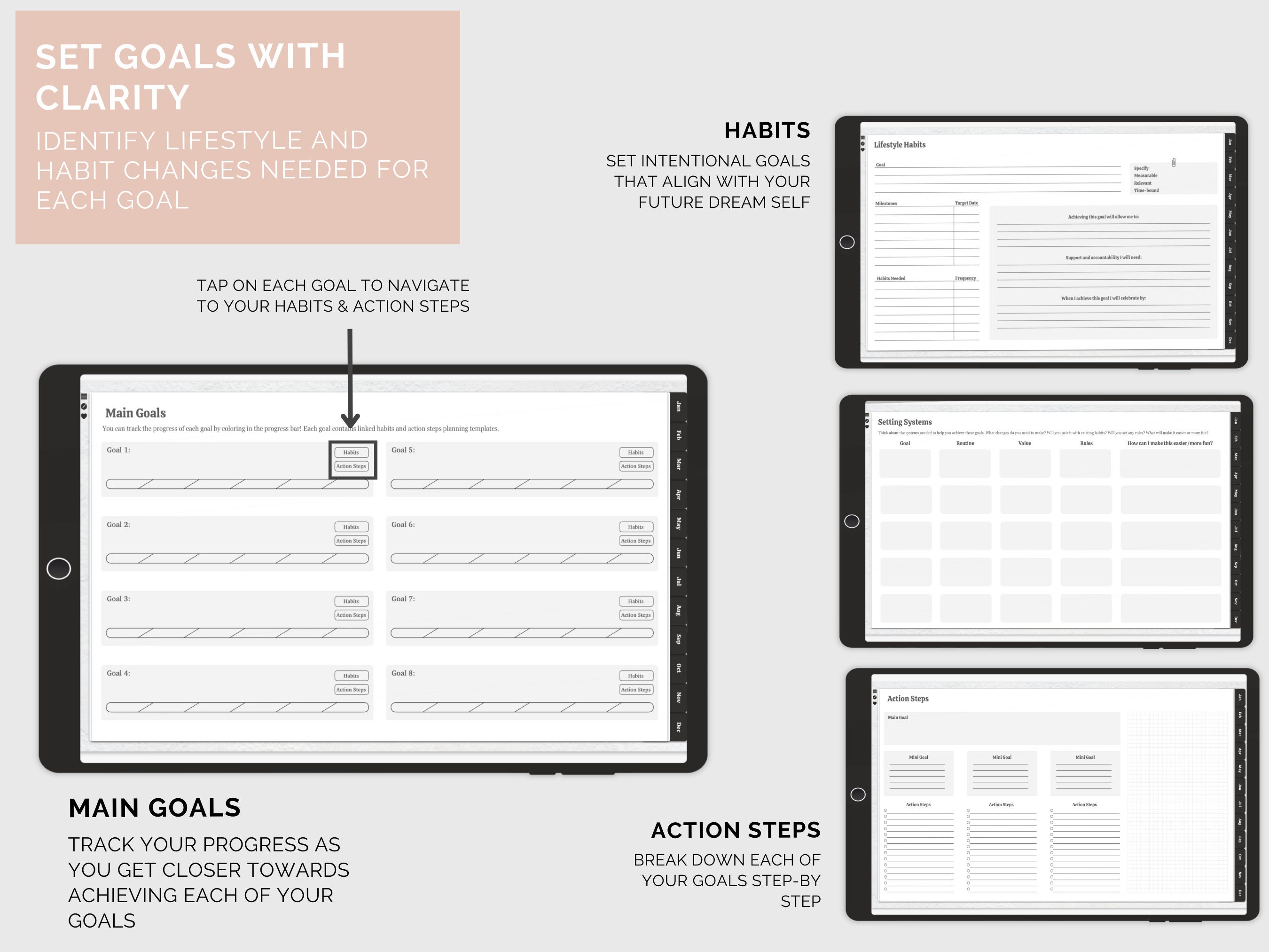 Self Care Life Digital Planner, Digital Journal Ipad, iPad Planner ...