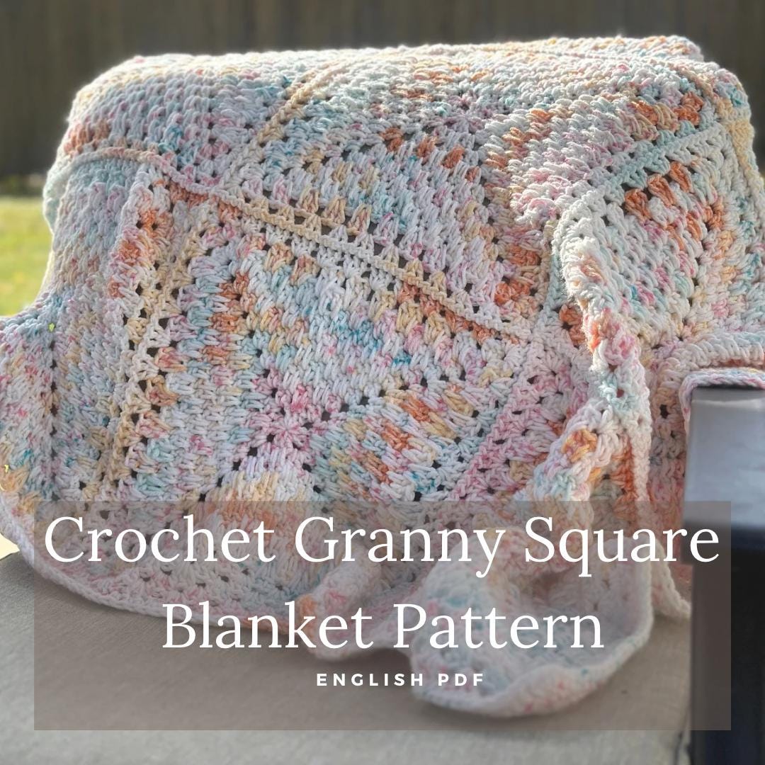 Mary Sandra Granny Blanket Pattern | Crochet Granny Square Blanket ... Mary Sandra Granny Blanket Pattern | Crochet Granny Square Blanket ...