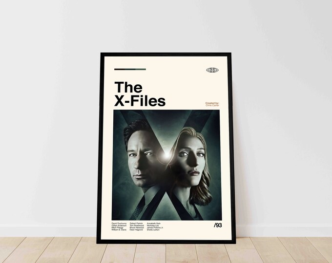 The X-files Poster - X Files Poster - Movie Poster - Minimalist Art ...