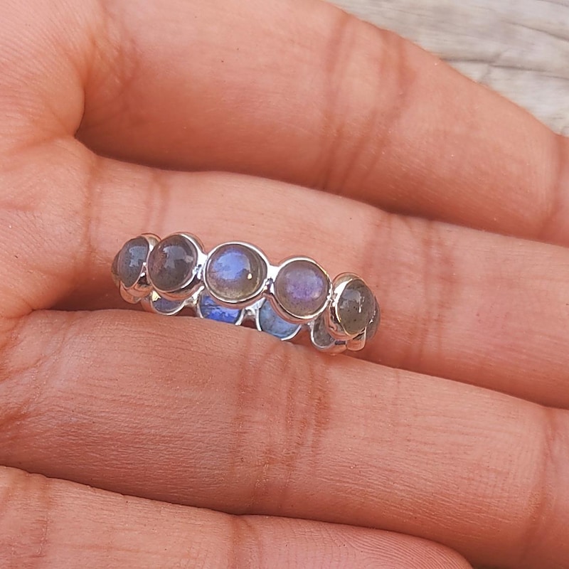 Full Eternity Dome Ring - Etsy UK