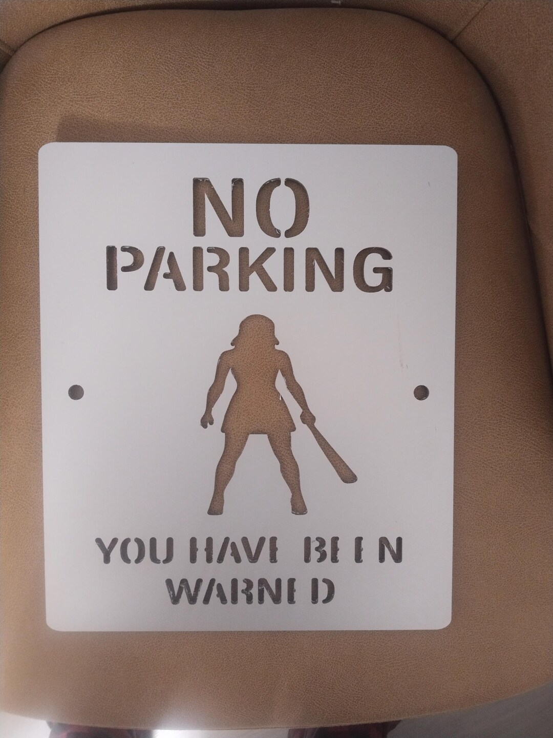 Funny No Parking Sign – Laser Cut Stainless Steel Garage Decor - Etsy