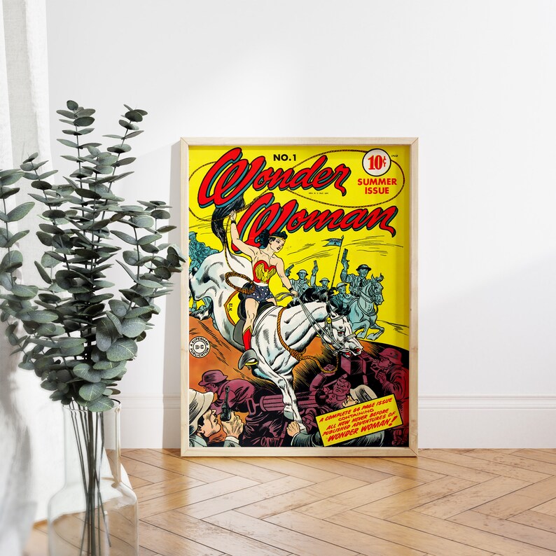 Wonder Woman 1 DC 1942 First Edition Origin of Wonder Woman Comic Cover ...