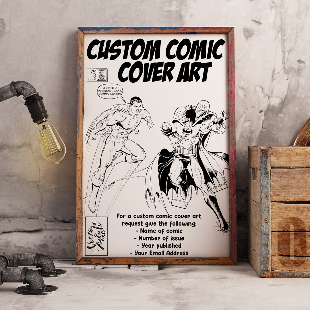 Custom Request Comic Cover Art Collectable Wall Art Canvas Digital ...
