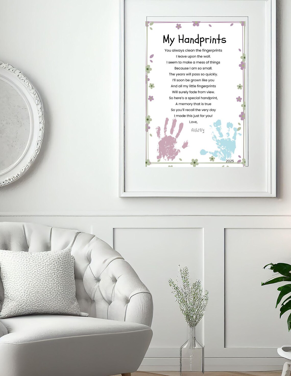Handprint Poem Printable Gifts, Gifts for Her, Printable Child ...