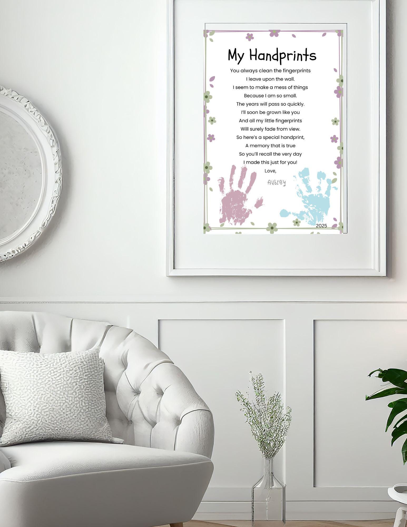 Handprint Poem Printable Gifts, Gifts for Her, Printable Child ...
