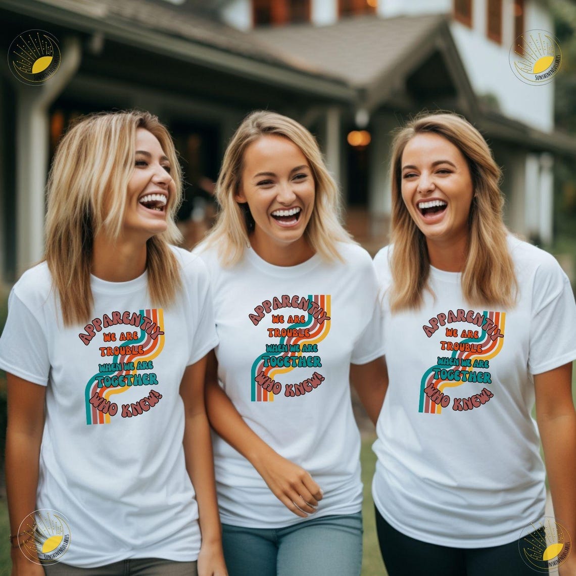 Retro Trouble Together SVG, Groovy Girls Night Out SVG, Family Reunion ...