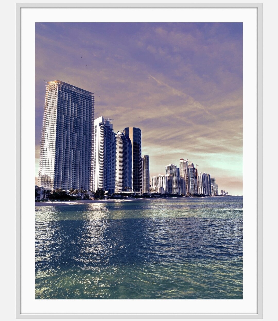Miami Skyline Miami Dade County Wall Art Digital Download - Etsy