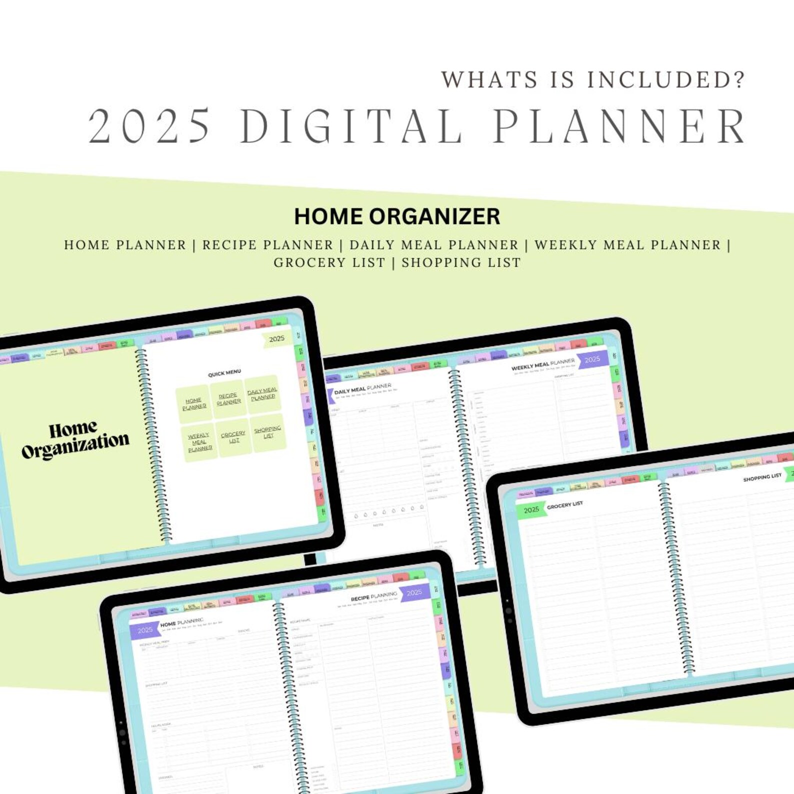2025 Digital Planner Digital Goodnotes Planner All-in-one Planner ...