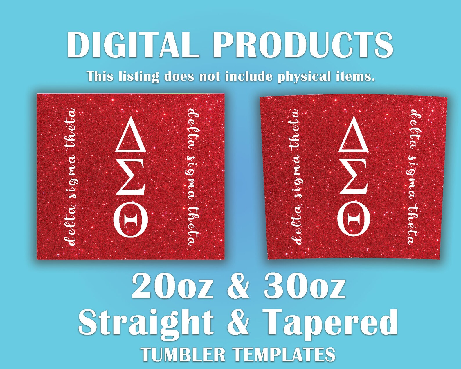 Delta Sigma Theta Nutrition Facts Tumbler Wrap, 20oz 30oz Skinny ...
