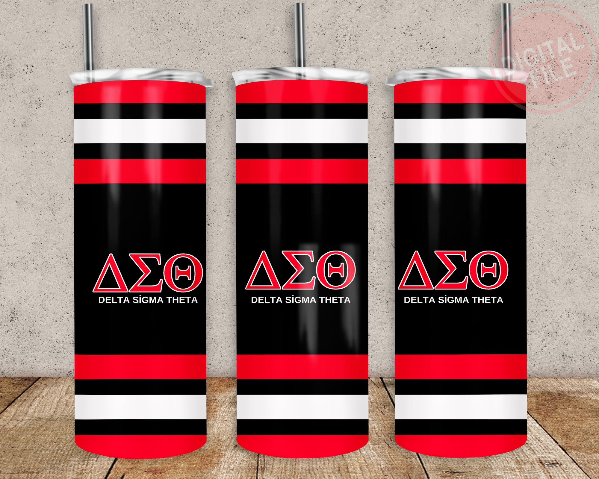 Delta Sigma Theta Nutrition Facts Tumbler Wrap, 20oz 30oz Skinny ...