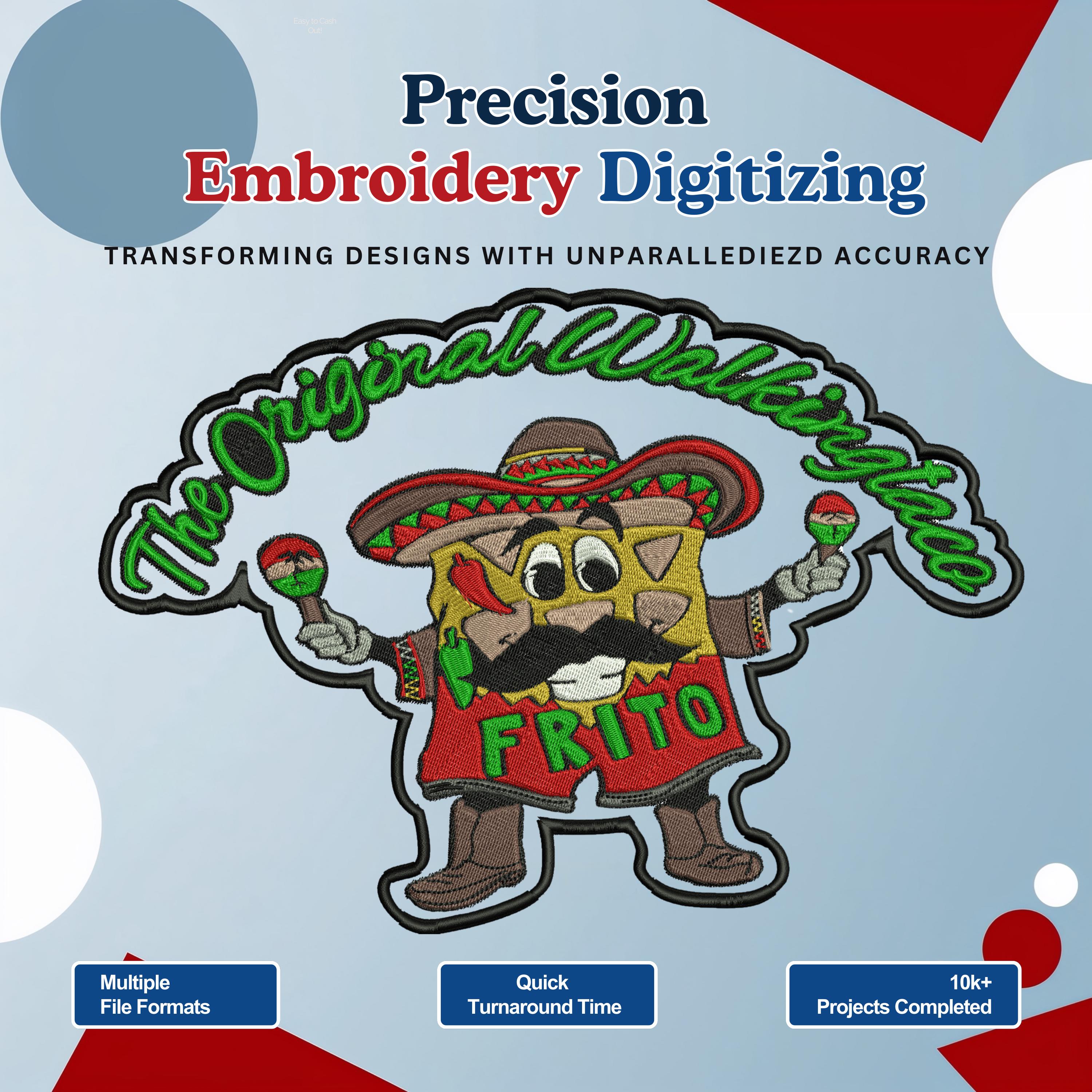 Custom Embroidery Digitizing Service: Logo & Image - Etsy