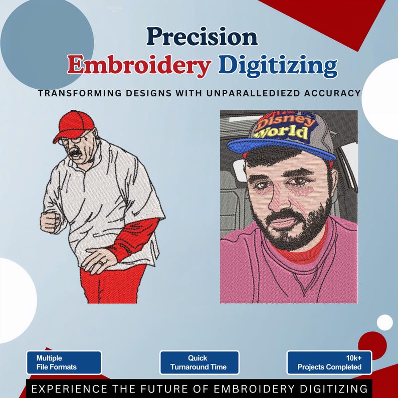 Custom Embroidery Digitizing Service: Logo & Image - Etsy