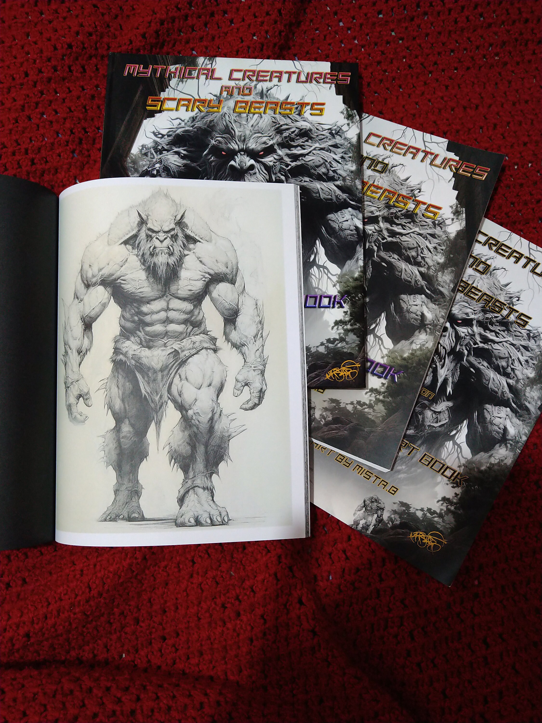 Mythical Creatures and Scary Beasts 1st Edition Colouring Artbook ...