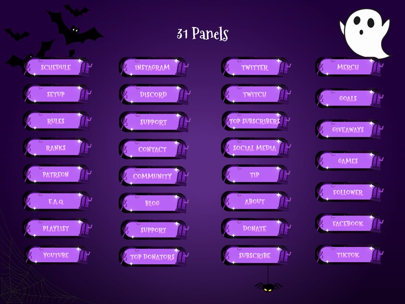 ANIMATED STREAM PACKAGE | Cute Spooky Cemetery | Twitch Overlay ...