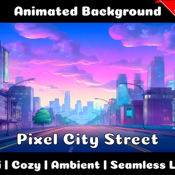 Animated Pixel Background - Etsy