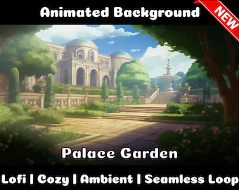 ANIMATED BACKGROUND for Vtuber, Fantasy Palace, Looped Background ...