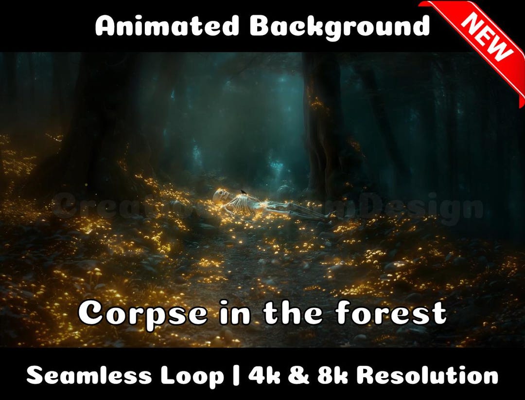 ANIMATED BACKGROUND | Corpse in the Forest | Fantasy Magical Fiction ...