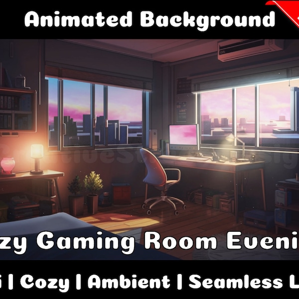 Gaming Room Animated Background - Etsy
