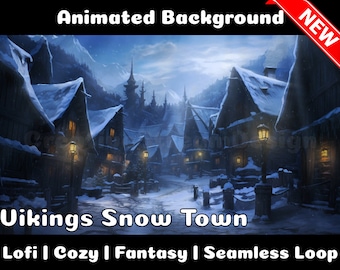 ANIMATED BACKGROUND | Viking Inn | Cozy Ambience Looped Vtuber Twitch ...
