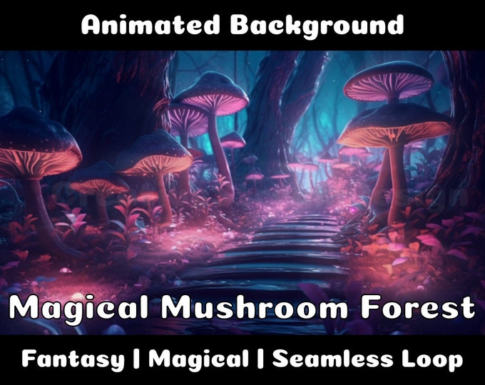 Vtuber Animated Background | Magical Forest Animated Background ...