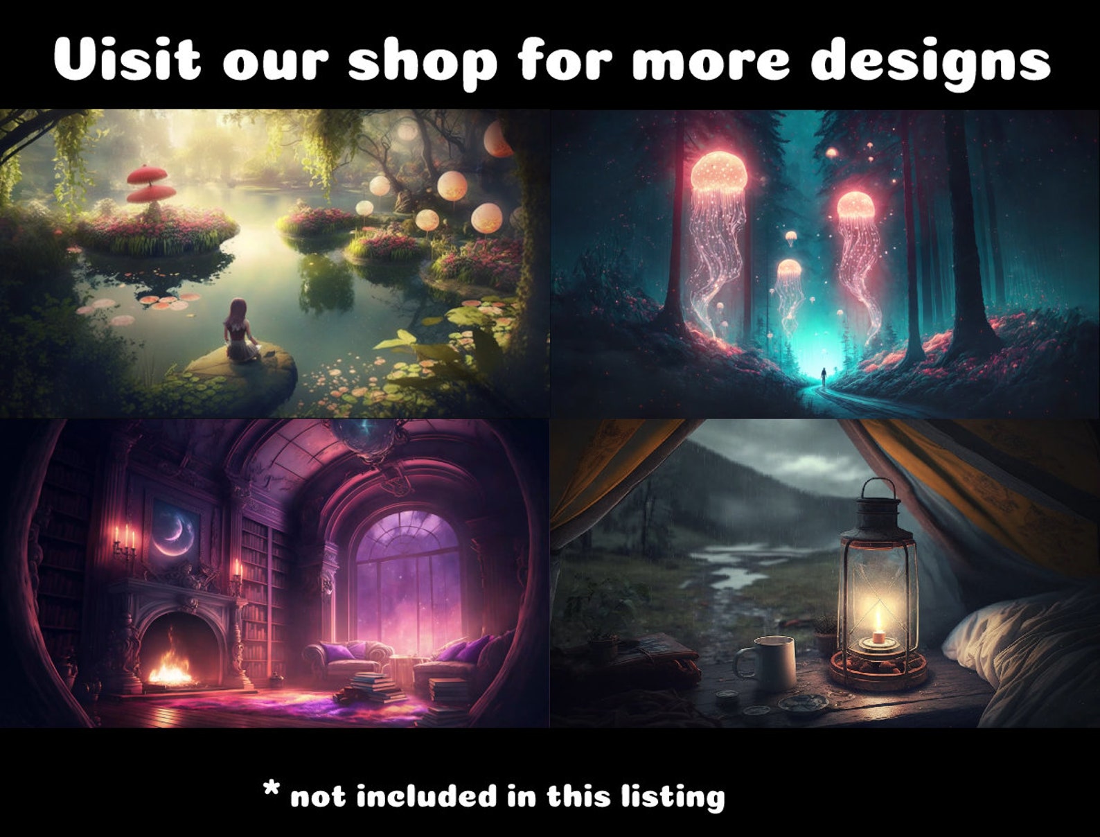 ANIMATED BACKGROUND Log Cabin Room With Fireside and Aurora - Etsy UK