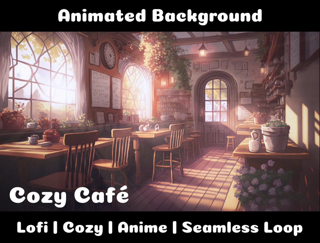 ANIMATED BACKGROUND | Cozy Cafe | Lofi Cozy Ambience Looped Vtuber Twitch Stream Overlay ...