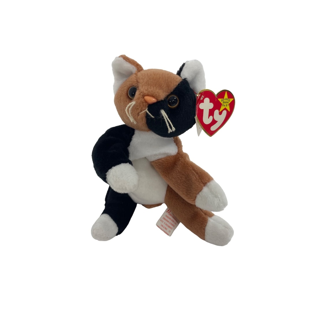 Ty Beanie Babies Chip Calico Cat 1996 Polyester Fiber P.e.pellets ...