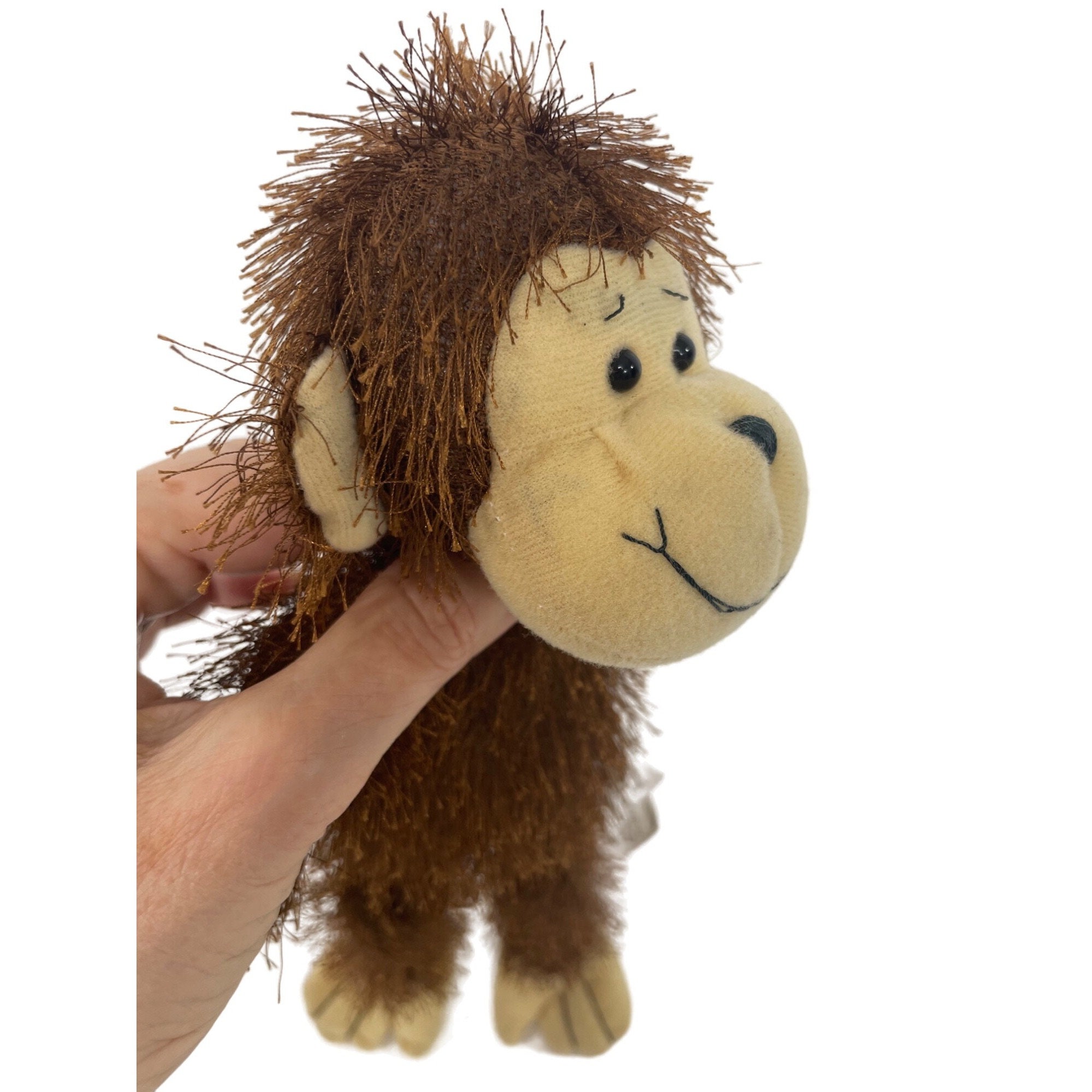 Vintage Monkey Marionette Plush Toy Ganz 2000s Beanbag Plushie Stuffed ...
