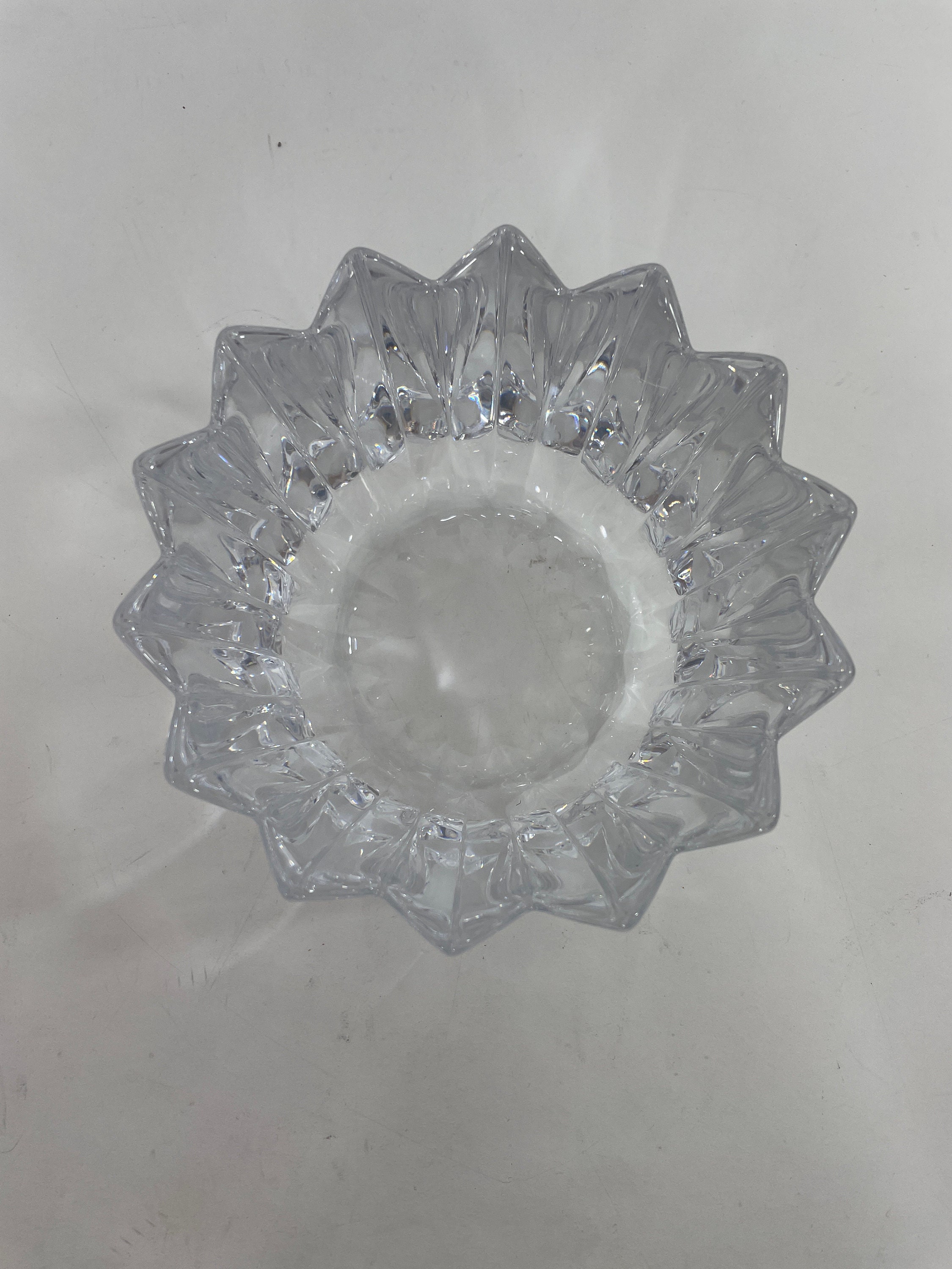 Kosta Boda Orrefors Fleur Pattern Crystal Bowl Vintage 6.25” X 4.25 ...