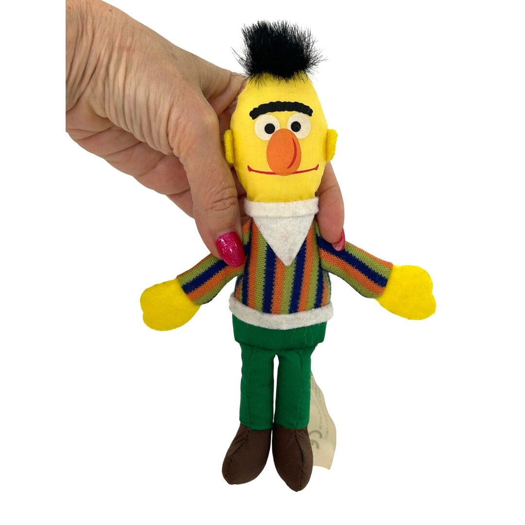 Mini Bert Sesame Street 8 Vintage 1990s Applause Jim Henson Muppets ...