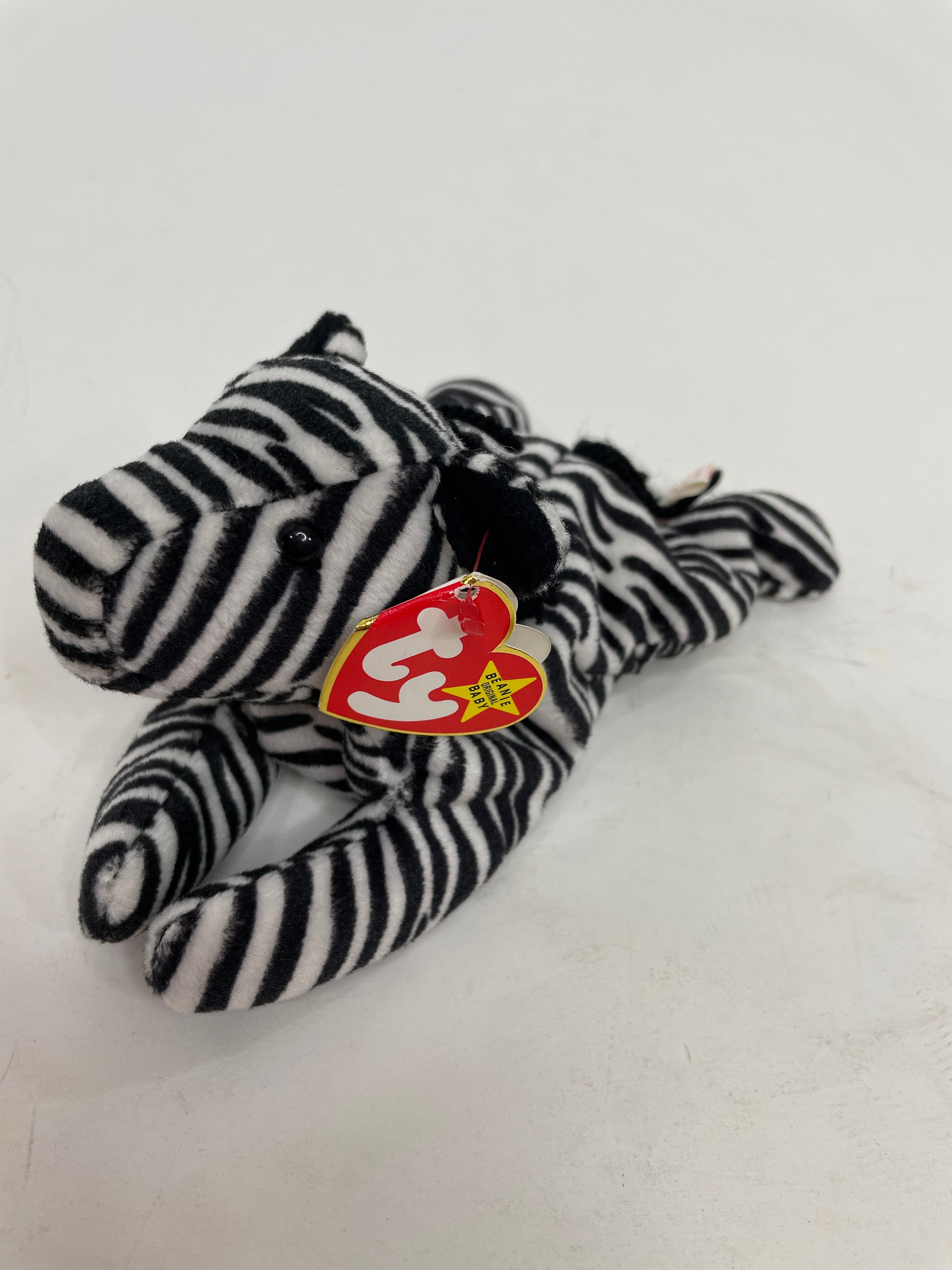 Ty Beanie Original Baby Ziggy the Zebra 1995 Beanie Babies Collection ...