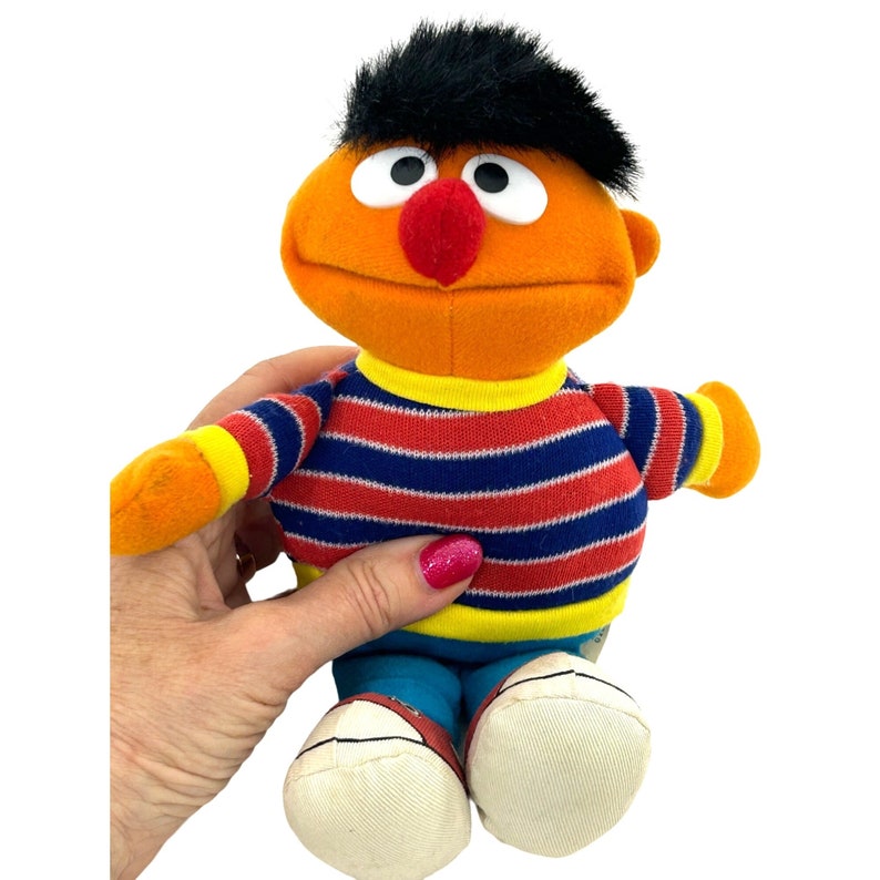 Ernie Sesame Street Plush Toy Vintage Applause 1990s Muppets Jim Henson ...