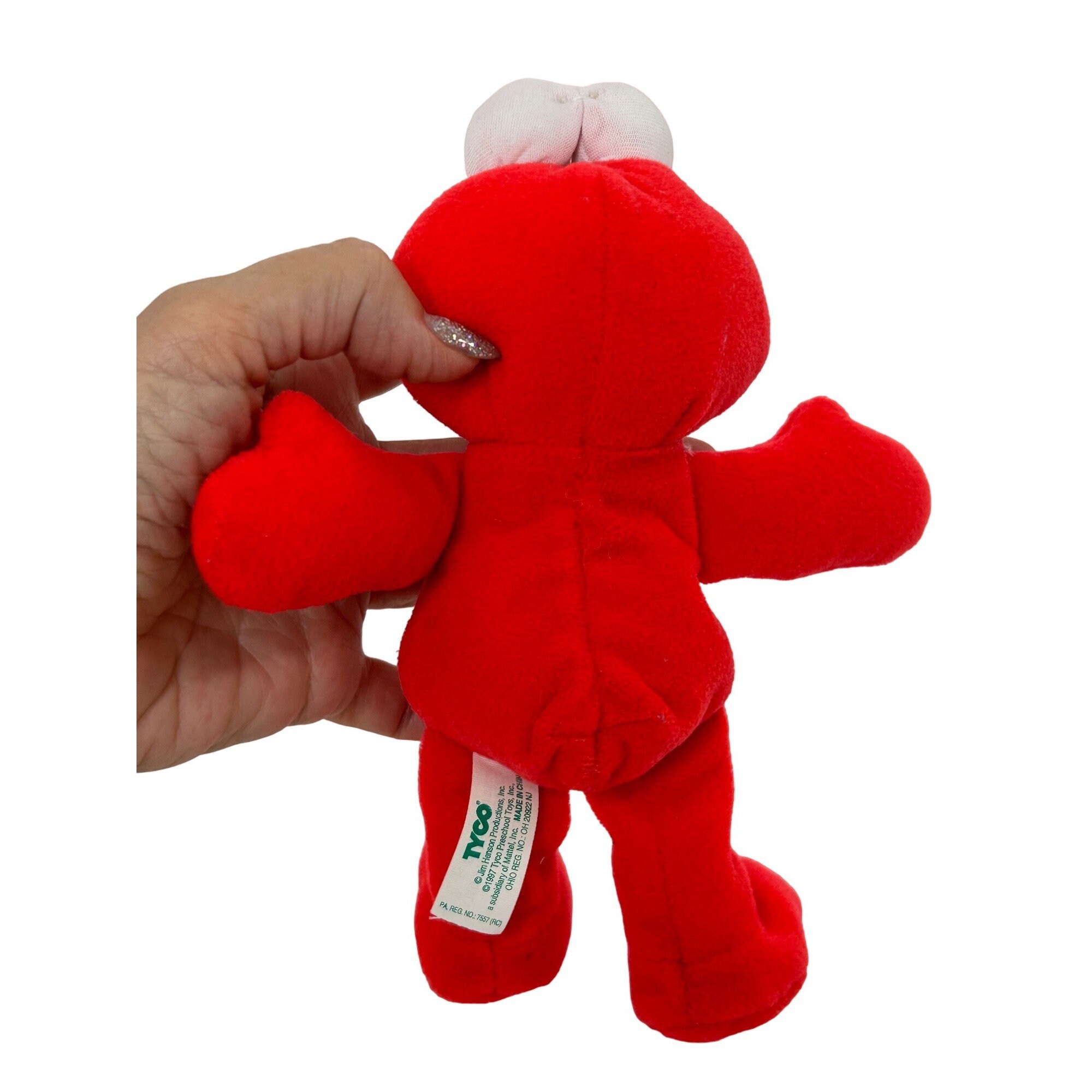 Tyco Elmo Beanbag Plush Toy 1997 Vintage Jim Henson Sesame Street ...
