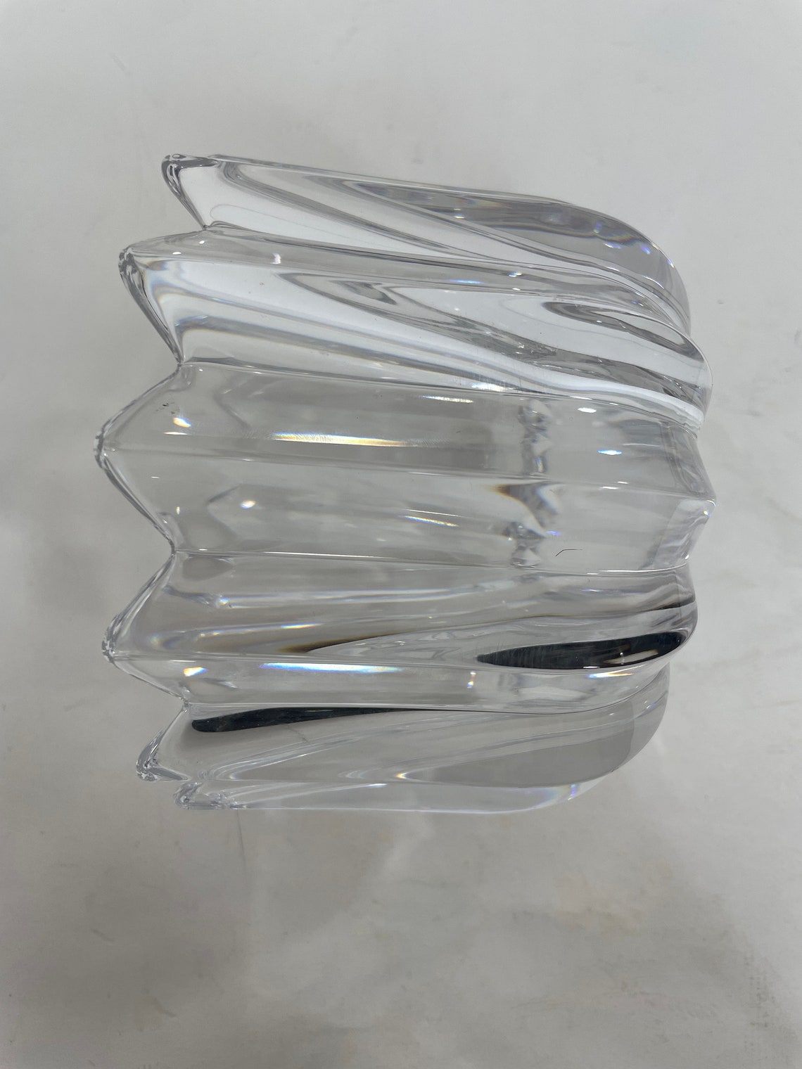 Kosta Boda Orrefors Fleur Pattern Crystal Bowl Vintage 6.25 X 4.25 ...