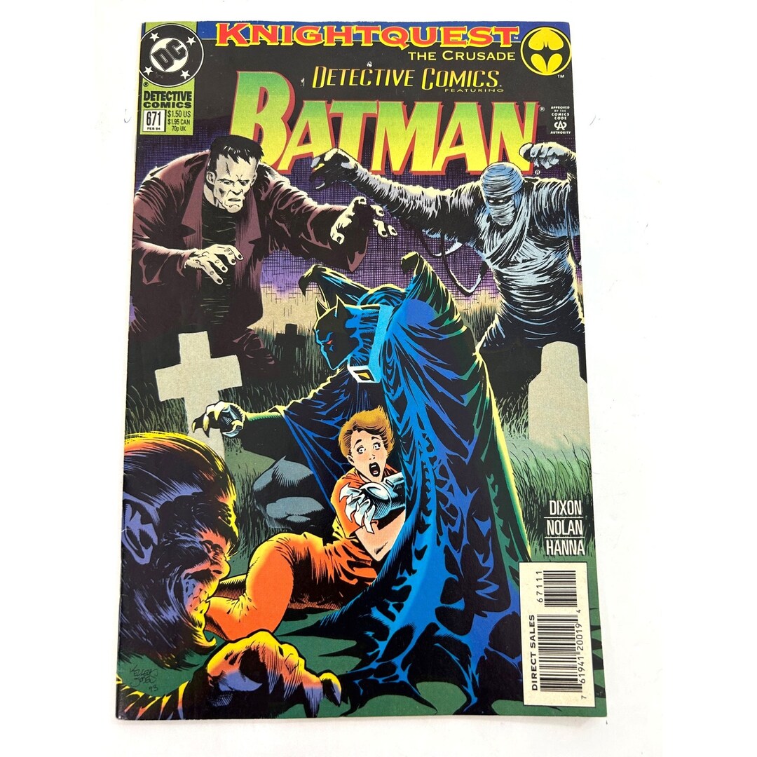 Knight Quest the Crusade Batman Comics Detective 1994 Frankenstein ...