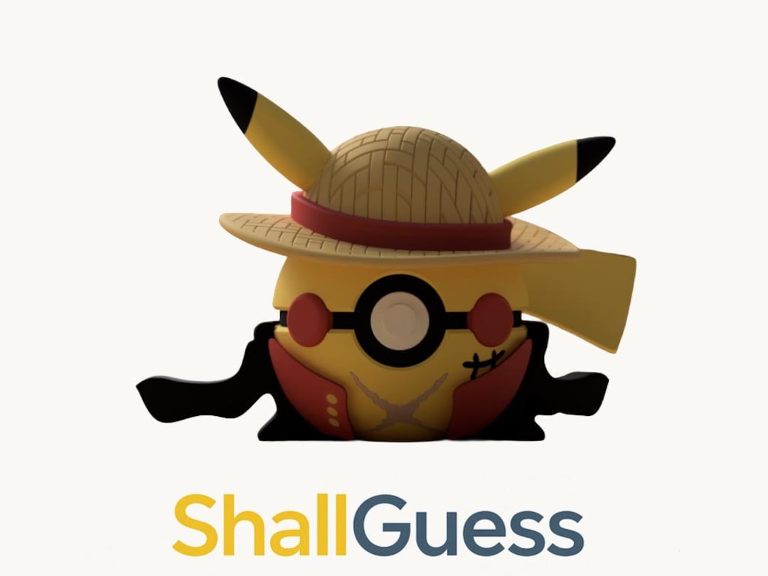 Pikachu Monkey D. Luffy Pokeball - Etsy