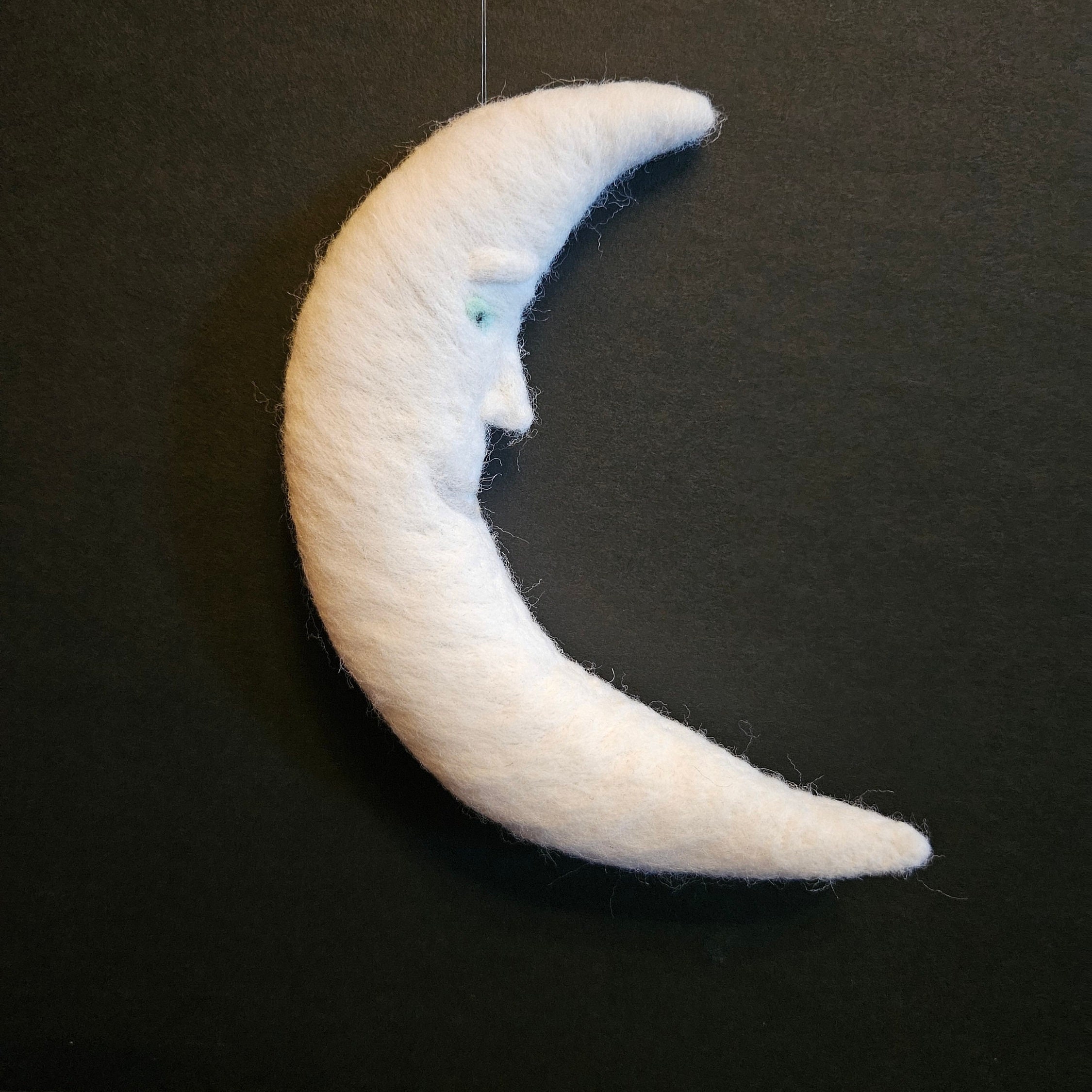 Needle Felted Crescent Moon. - Etsy