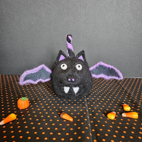 Needle Felted Bat - Etsy