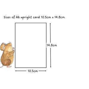 Four Leaf Clover Good Luck Card/ Good Luck Card/ Mouse Good Luck Card ...