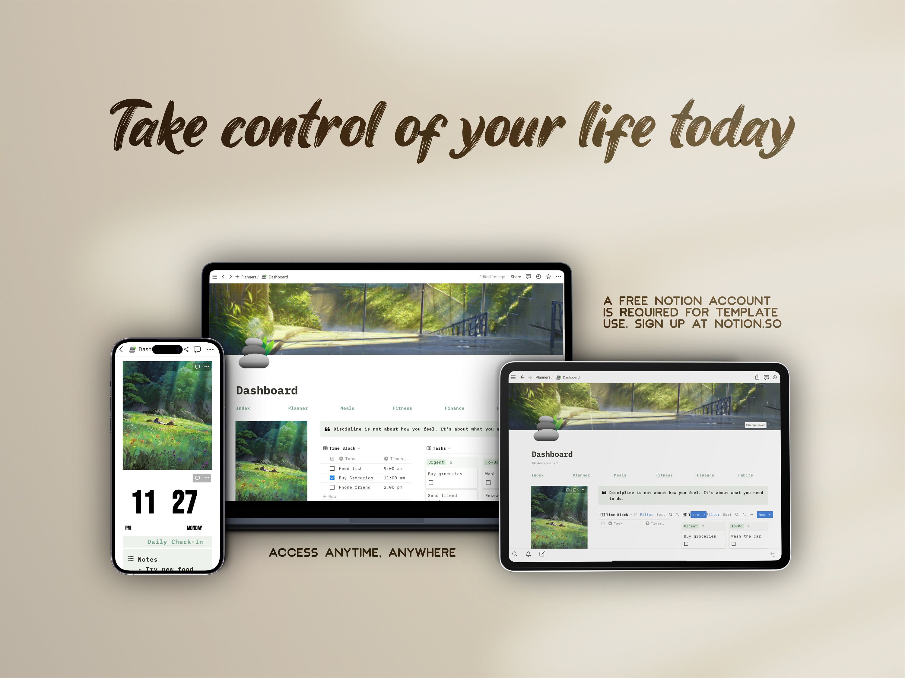 Ultimate Notion Template Anime Studio Ghibli Life Planner, Cute Notion ...