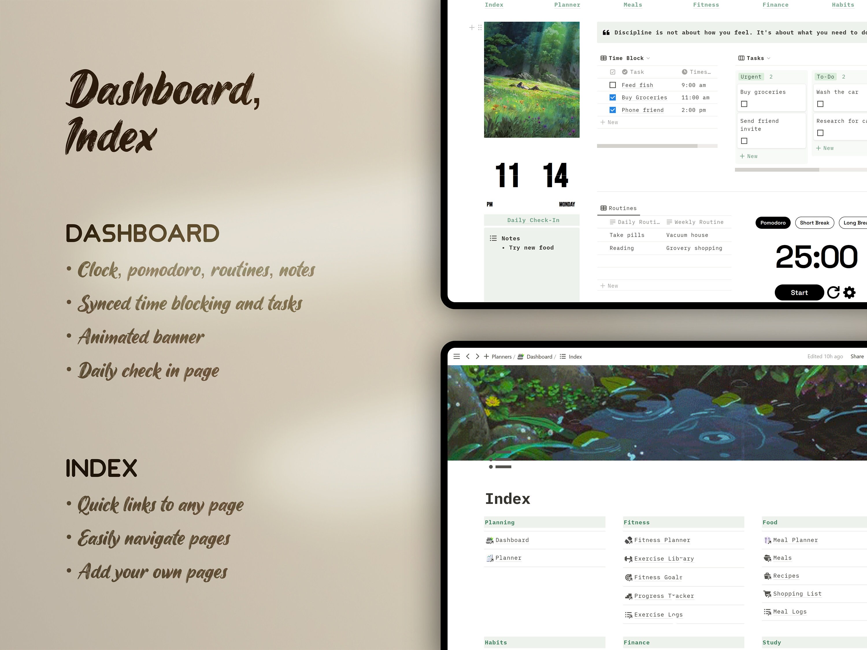 Ultimate Notion Template Anime Studio Ghibli Life Planner, Cute Notion ...