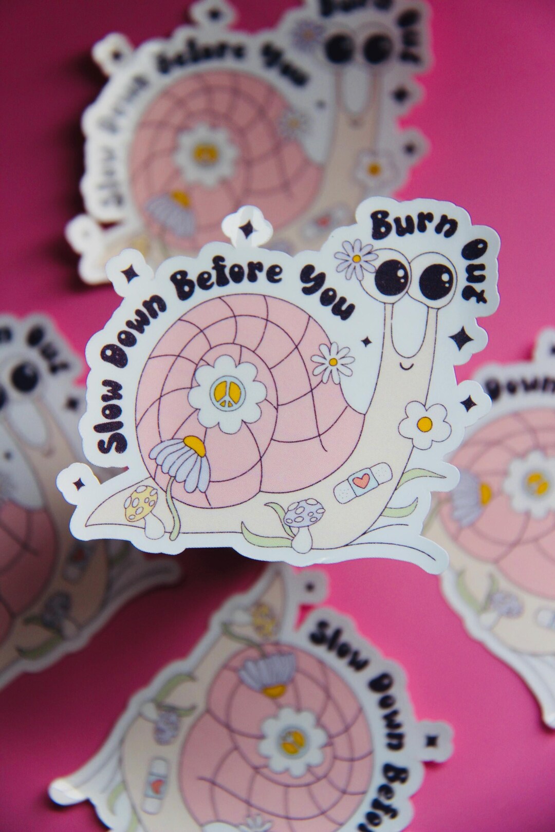Slow Down Before You Burn Out Sticker-cute Vinyl Stickers-waterproof ...